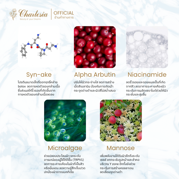 Charlesia Rejuvenating & Firming Face Gel (เจลบำรุงผิว ชาร์ลีเซีย รี ...